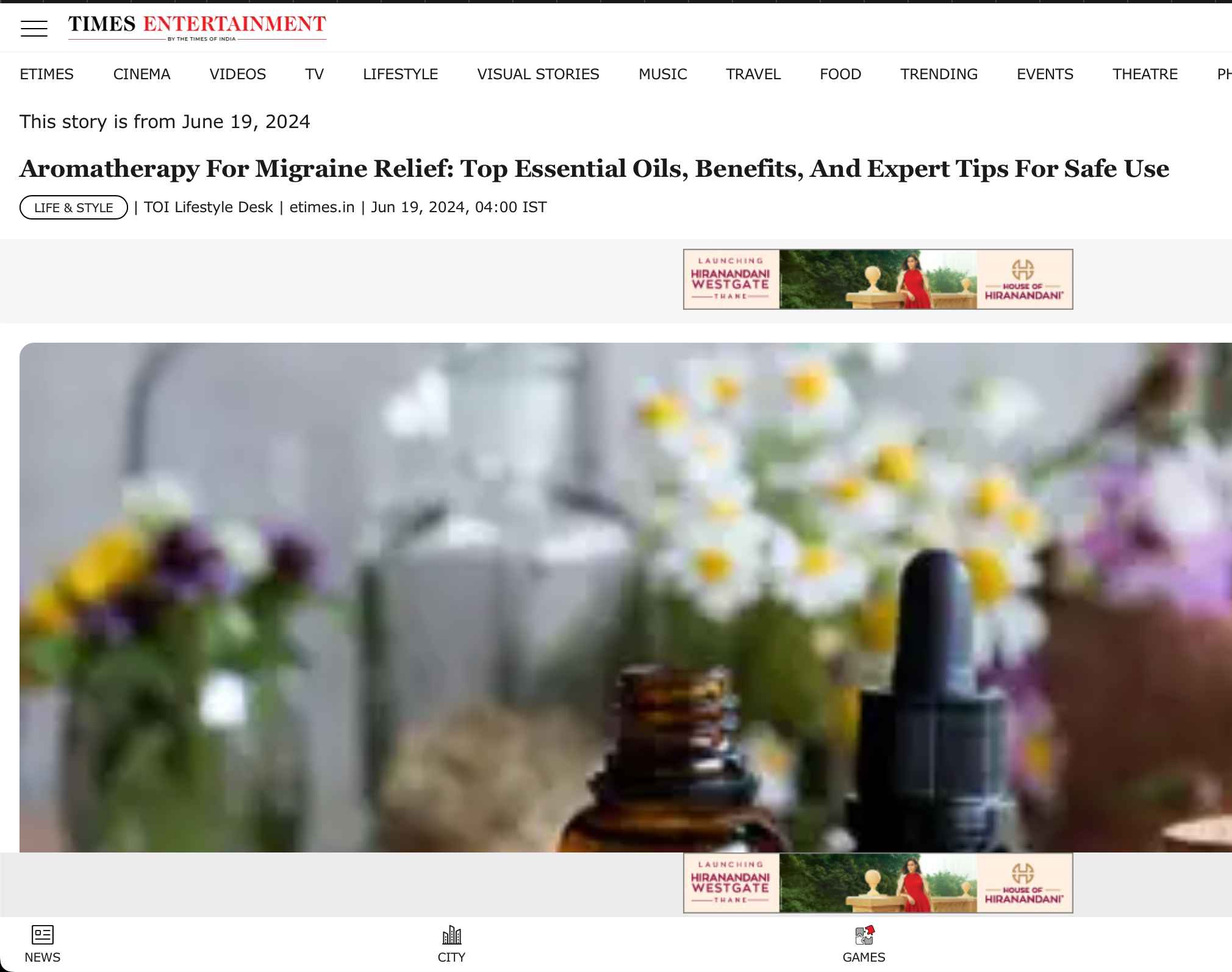 Times of India | June 19th, 2024 - Wikka Potions for Aromatherapy